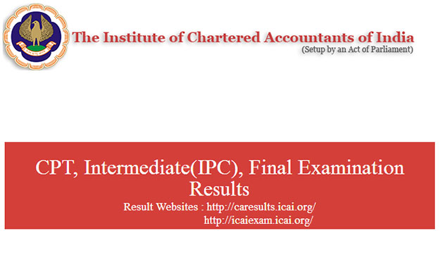 ICAI declares online result of Chartered Accountants Intermediate IPC ...